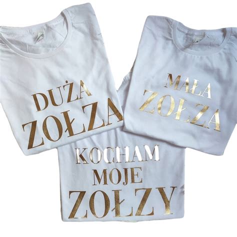 Koszulki dla Mamy Taty Córki Syna Oferta na Sztuki Duże i Małe Zołzy 13859428482 Allegro pl