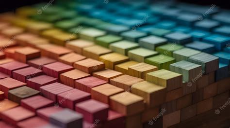 Premium Photo A Colorful Rainbow Colored Keyboard With A Rainbow