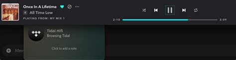 Tidal Hifi No Longer Shows Track Information In Notification Controls Issue