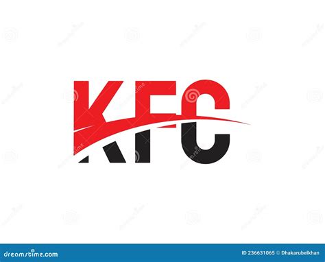 Ilustración Vectorial De Diseño De Logotipo Inicial De Letra Kfc