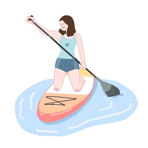 Vectores E Ilustraciones De Mujer Kayakista Para Descargar Gratis Freepik