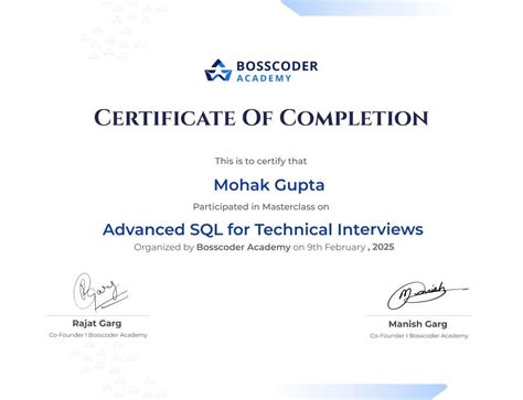 Mohak Gupta On Linkedin Sql Technicalinterviews Learning Learningneverstops