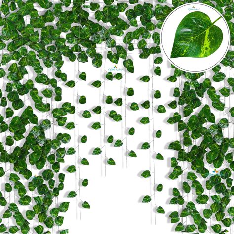 Buy VRCT Artificial Leaves Fake Vines Artificial Silk Garland Green Artificial Hanging Plants