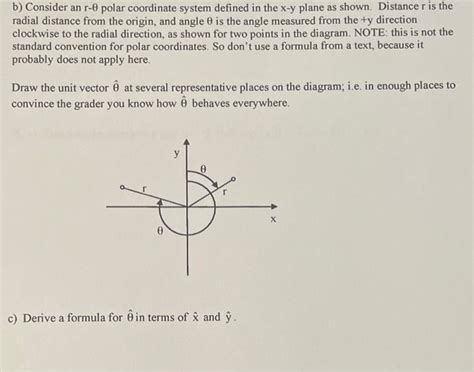 Solved B Consider An R Polar Coordinate System Defined In Chegg