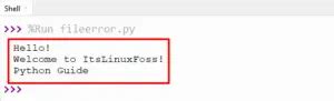 Filenotfounderror Errno No Such File Or Directory Its Linux Foss