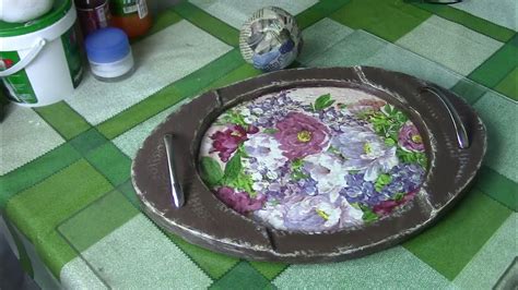 Делаем поднос своими руками из картона ХоббиМаркет Youtube