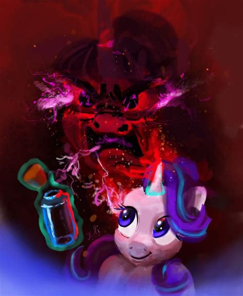 Starlight Glimmer Controls Her Anger With Bottle By Xbi With Images