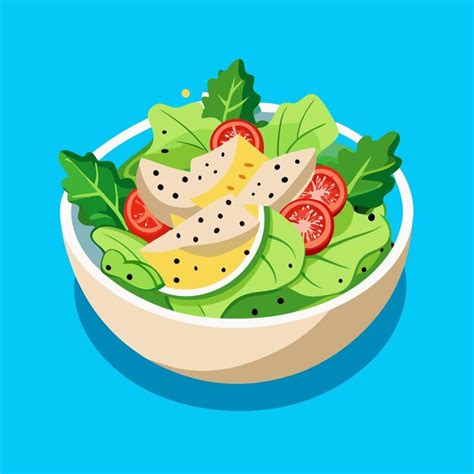 Caesar Salad Vector Premium Ai Generated Vector