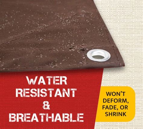20 X 30 Canvas Tarp Dark Brown Mytee Products