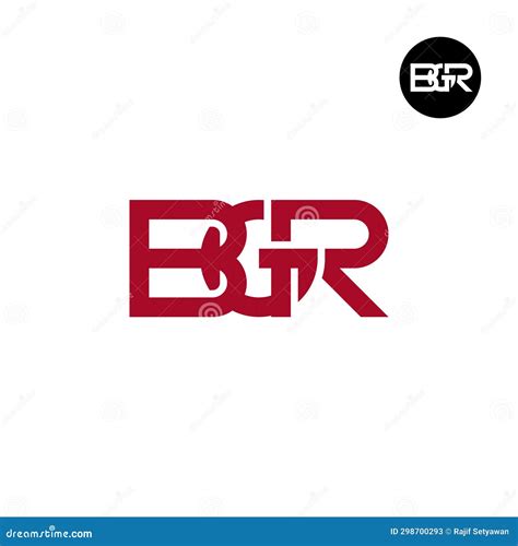 Letter Bgr Monogram Logo Design Stock Illustration Illustration Of