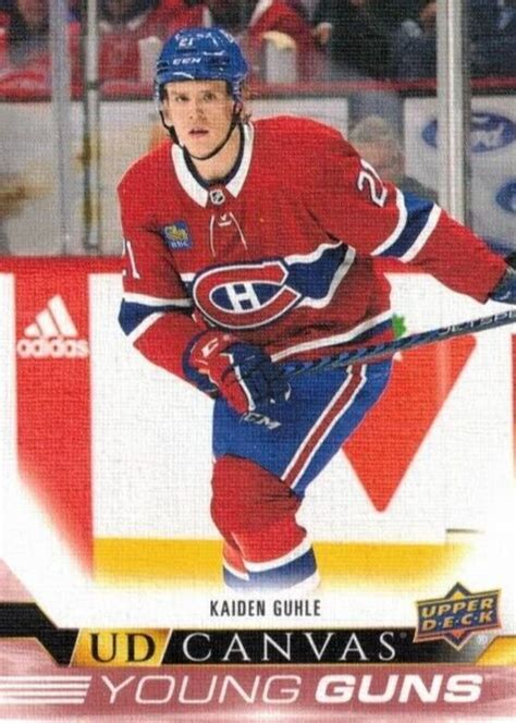 Kaiden Guhle 2022 Upper Deck C232 Young Guns Canvas Price Guide Sports Card Investor