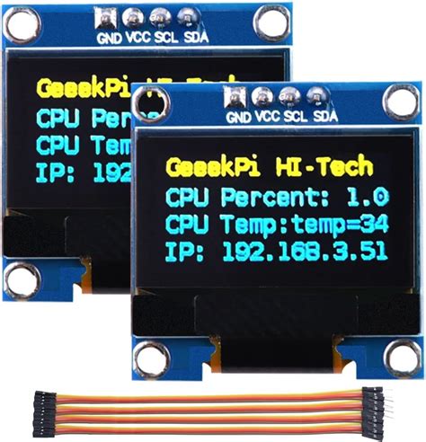geeekpi 2pcs oled display module i2c iic 0 96 nepal ubuy