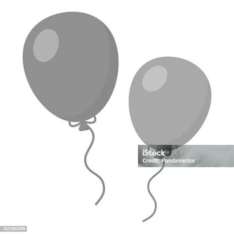 풍선 흑백 아이콘입니다 웹 및 모바일 디자인을 위한 그림입니다 개념과 주제에 대한 스톡 벡터 아트 및 기타 이미지 개념과 주제 놀라움 디자인 Istock