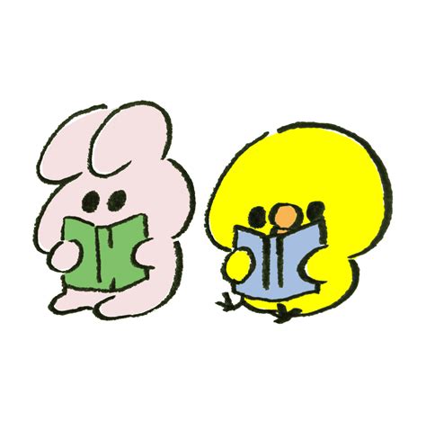 読書をして納得するひよこのイラスト ゆるくてかわいい無料イラスト素材屋「ぴよたそ」