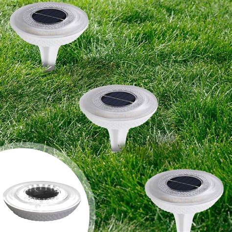 Solar Ground Lights Solar Lights Solar Powered Disk Lights Outdoor Waterproof Landscape Lawn
