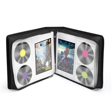 Liovode Dvd Case 128 Dvds And 64 Booklets Capacity Cdblu Ray Storage