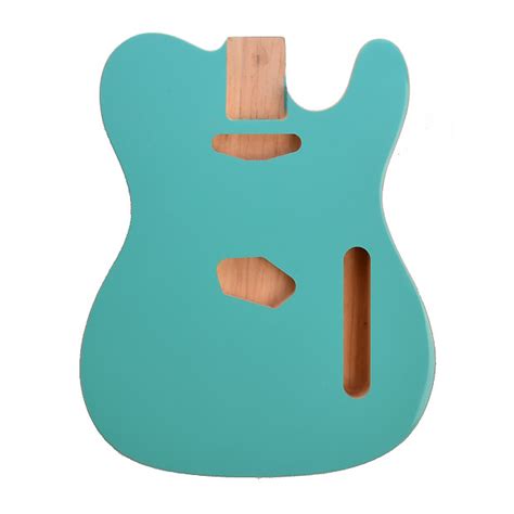 Surf Green Double Cream Bound Alder Telecaster Style Guitar Reverb