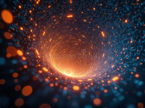 ai generated data vortex with machine learning code ai stock illustration illustration of