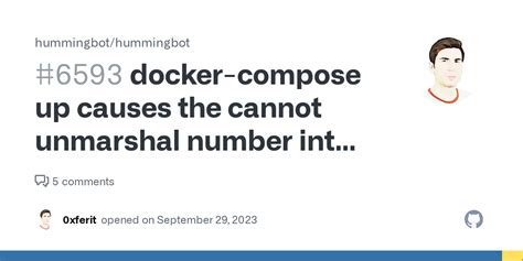Docker Compose Up Causes The Cannot Unmarshal Number Into Go Struct