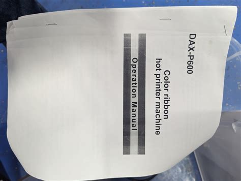 Used Dax P600 Color Ribbon Hot Printer Machine