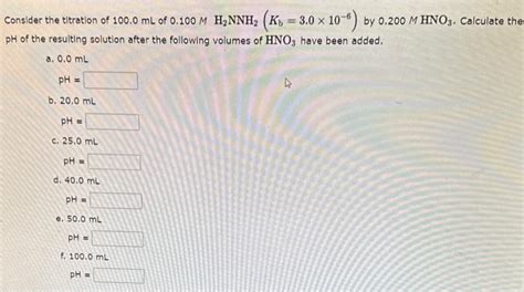 Solved Consider the titration of 100.0 mL of | Chegg.com