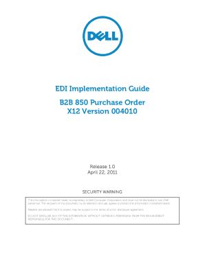 Fillable Online EDI Purchase OrderFormat EDI SpecificationEDI Implementation Guide