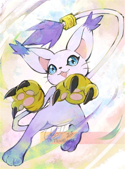 Tailmon Digimon Drawn By Thwillartz Danbooru