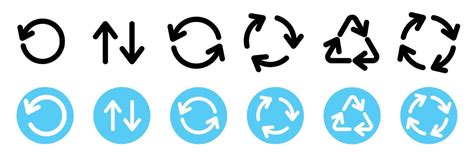 Circle Circular Arrow Refresh Looping Icon Recycle 50898672 Vector