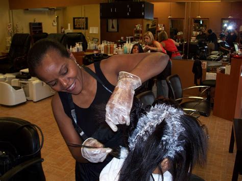 Relaxer Retouch Application Relaxed Hair Relaxer Treated Hair