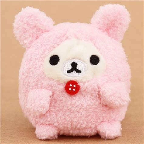 Mini Rilakkuma White Bear As Pink Bunny Plush Toy By San X From Japan