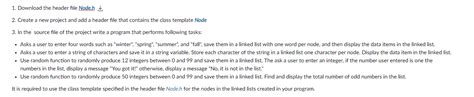 solved 1 download the header file node h 2 create a new