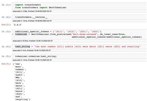 problem with berttokenizer using additional special tokens · issue