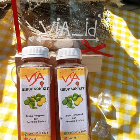 Sirup Son Kitsirup Kalamansisirup Lemon Cuisirup Jeruk Sambalsirup