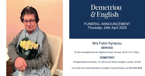 demetriou and english ltd london
