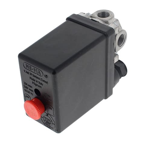 Compressor Pressure Switch 4 Way Mignon With Bleed Facility Lands