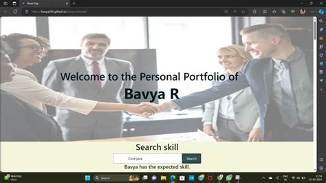 Bavya R On Linkedin Portfoliowebsite Reactjs Frontenddevelopment Webdevelopment