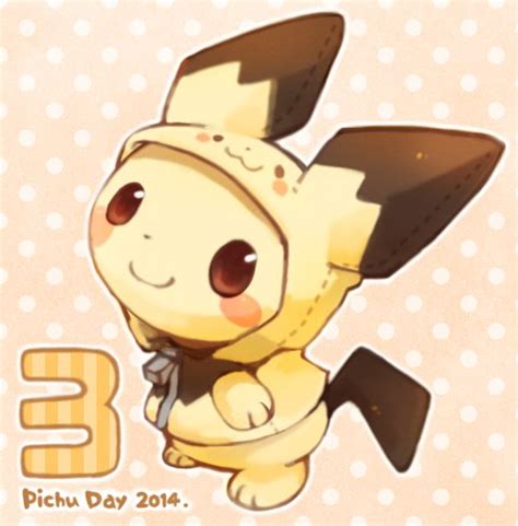 ピチューの日まであと3日！ Mochi Pixiv ピチュー かわいい ピカチュウ アート ポケモン かわいい