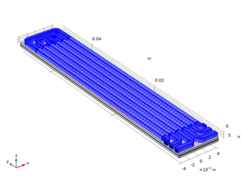 Fuel Cell With Serpentine Flow Field