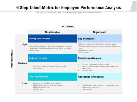 Employee Performance Potential Matrix Development Ppt 9 Box Grid