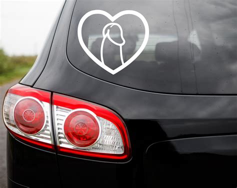 Penis Heart Decal Love Dick Sticker Lgbtq Decal Pride Etsy