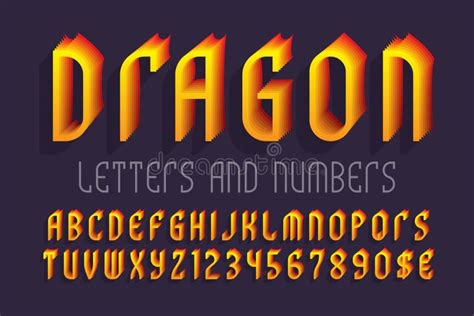 Dragon Letters With Numbers Dollar And Euro Signs Blue Red Gradient