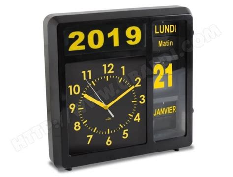 Orium Horloge A Date A Volets Visual Caracteres Grand Format Grande