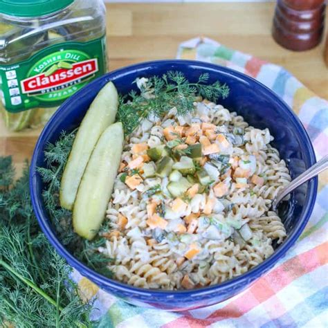 Best Dill Pickle Pasta Salad Recipe A Forks Tale