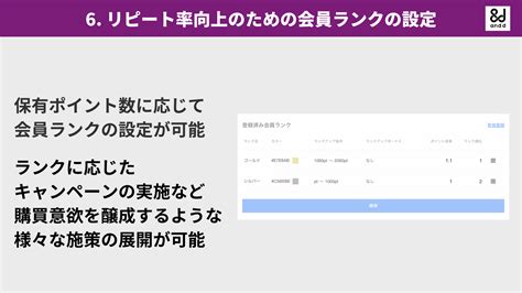 メンバーシップサービスでミッション達成に対してポイントを進呈し、ユーザーのロイヤリティを高め、リピート購入を促進します。 Shopify