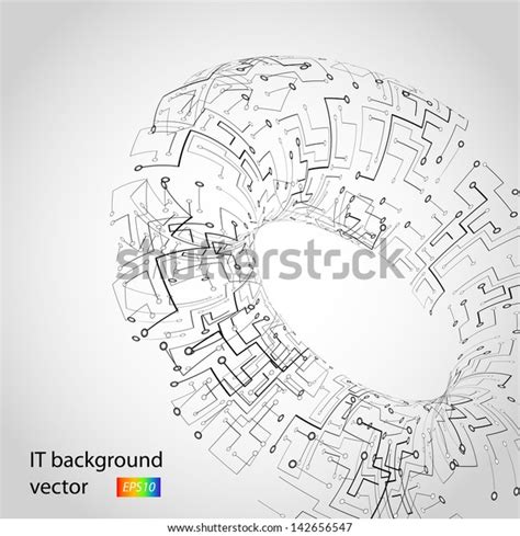 Microchip Background Vector Stock Vector Royalty Free 142656547