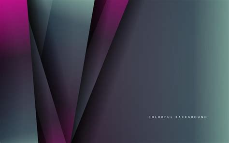 Premium Vector Abstract Geometric Overlap Layer Dark Color Background