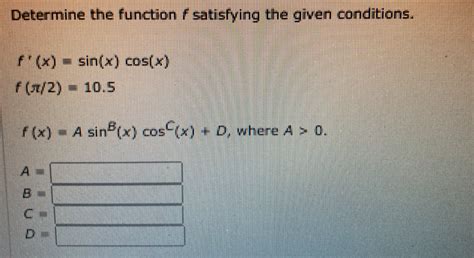 Answered Determine The Function F Satisfying The Bartleby
