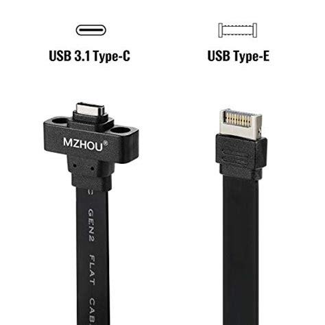 Mzhou Usb 31 Type C Front Panel Header Extension Cable 57 Cm Usb 31