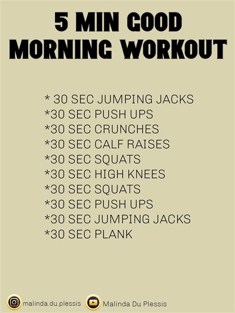 5 Min Good Morning Workout Artofit