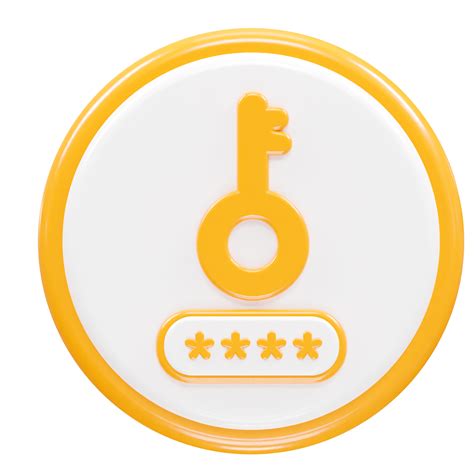 Password Icon Rendering Illustration 3d Element 33158068 Png
